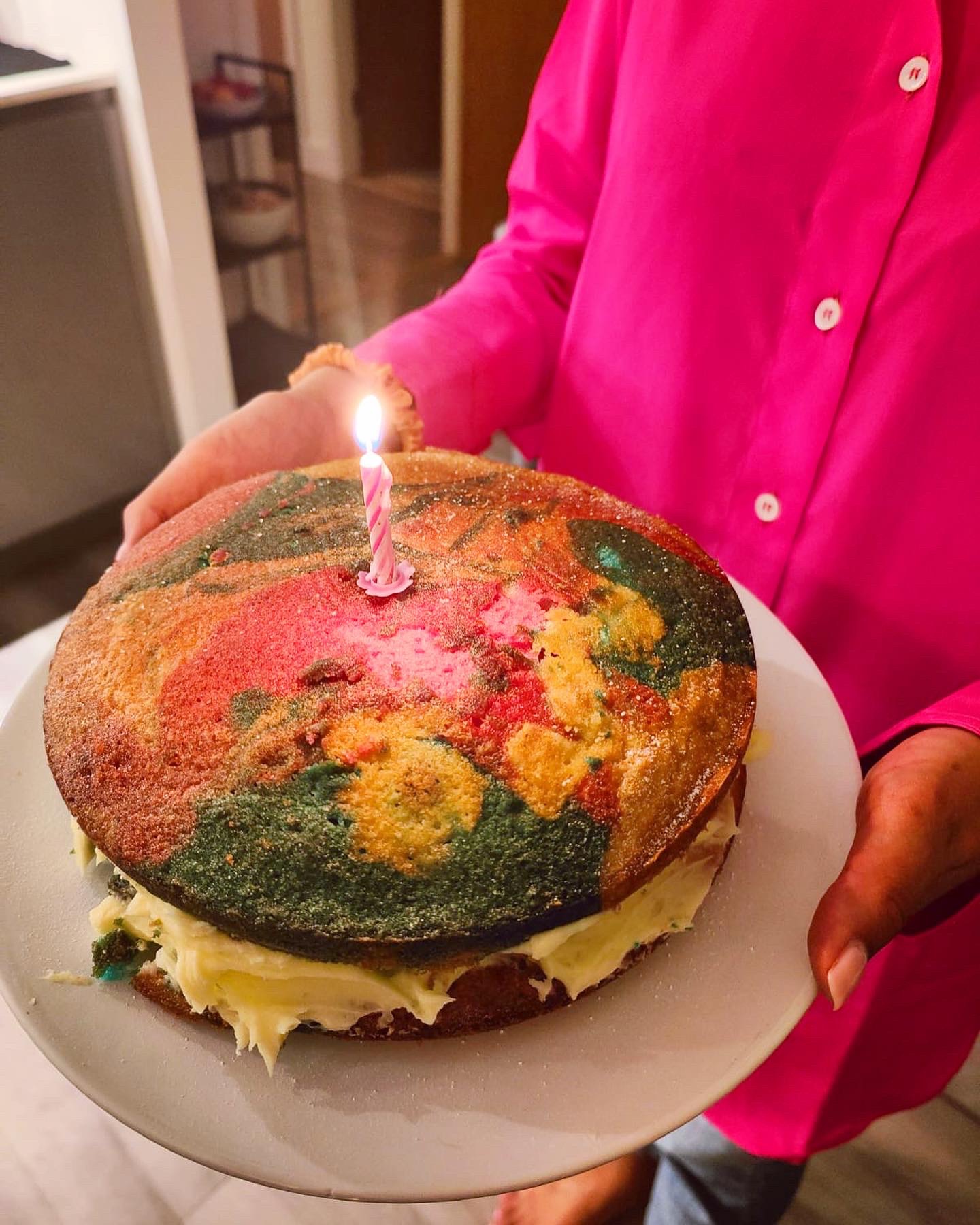 Rainbow marble cake | Miss Foodie